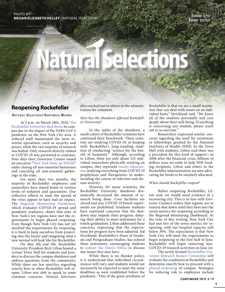 June Cover – Natural Selections